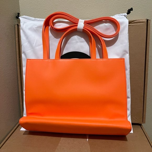 Telfar | Bags | Brand New 0 Authentic Telfar Medium Orange Shopping ...